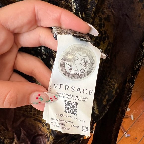 Versace | Dresses | Versace Snakeprint Dress | Poshmark